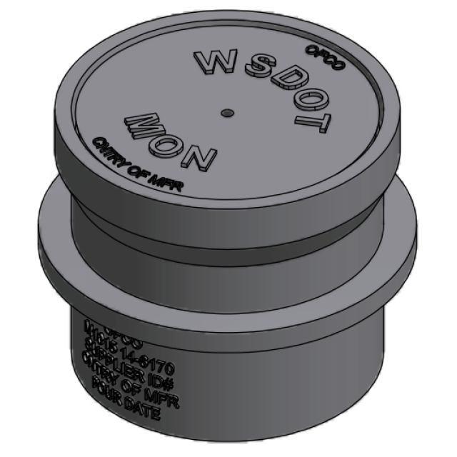 M1015 WSDOT Monument Cover and Lid | Standard Products Group